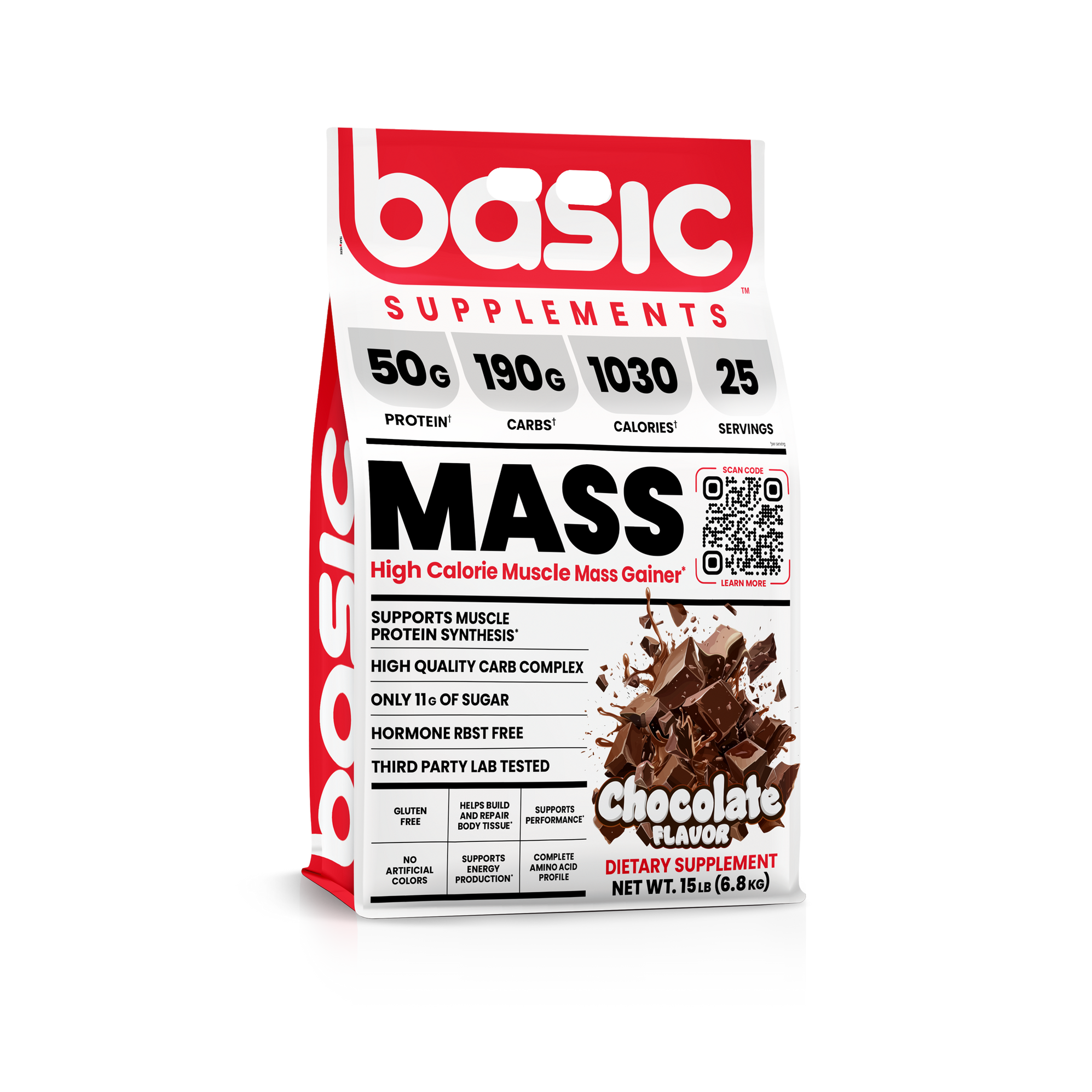 Muscle Mass Gainer Chocolate Flavor | Basic Supplements