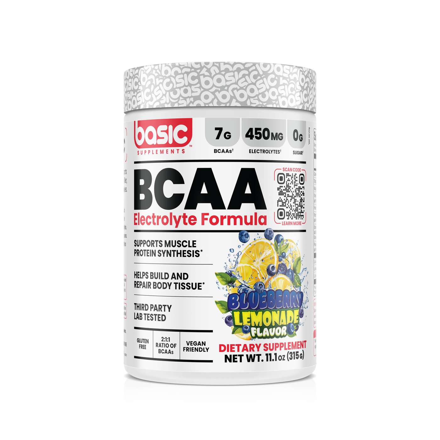BCAA Supplement In Blueberry Lemonade Flavor | Basic Supplements