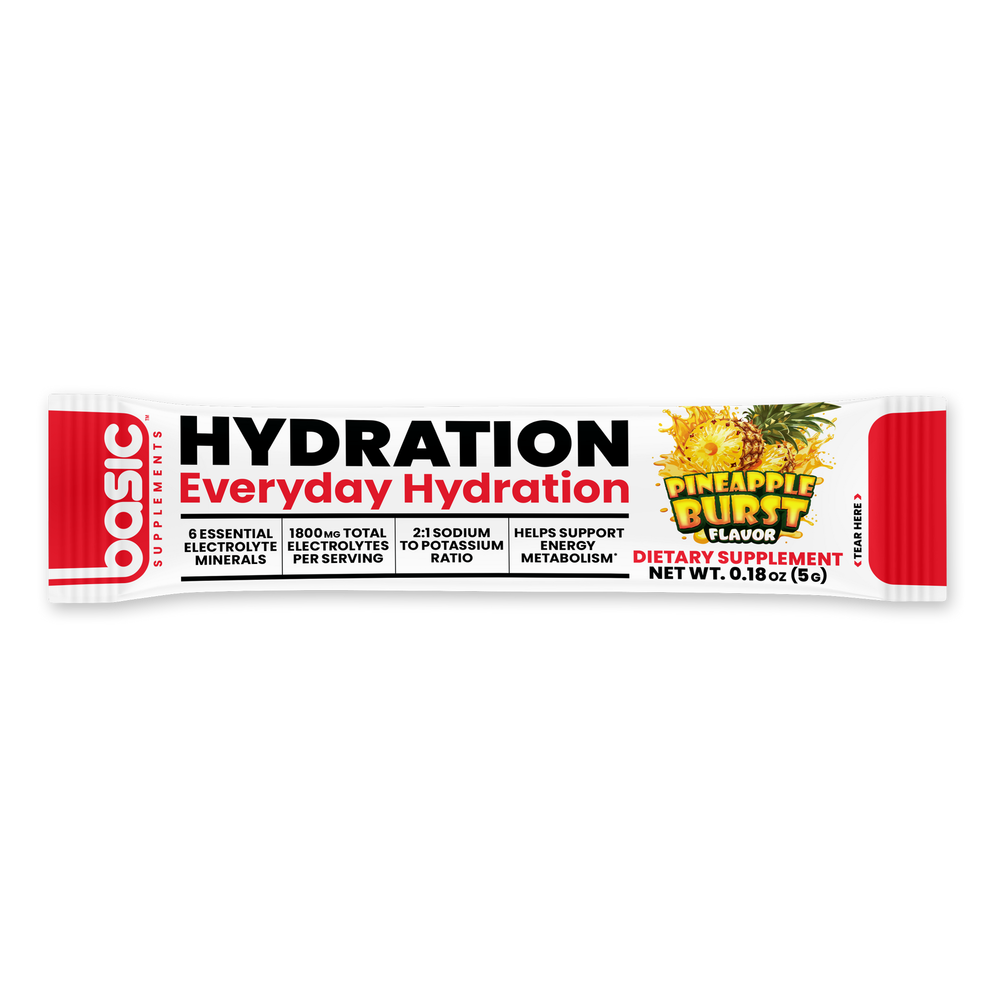 Hydration Powder In Pineapple Burst Flavour | Basic Supplements